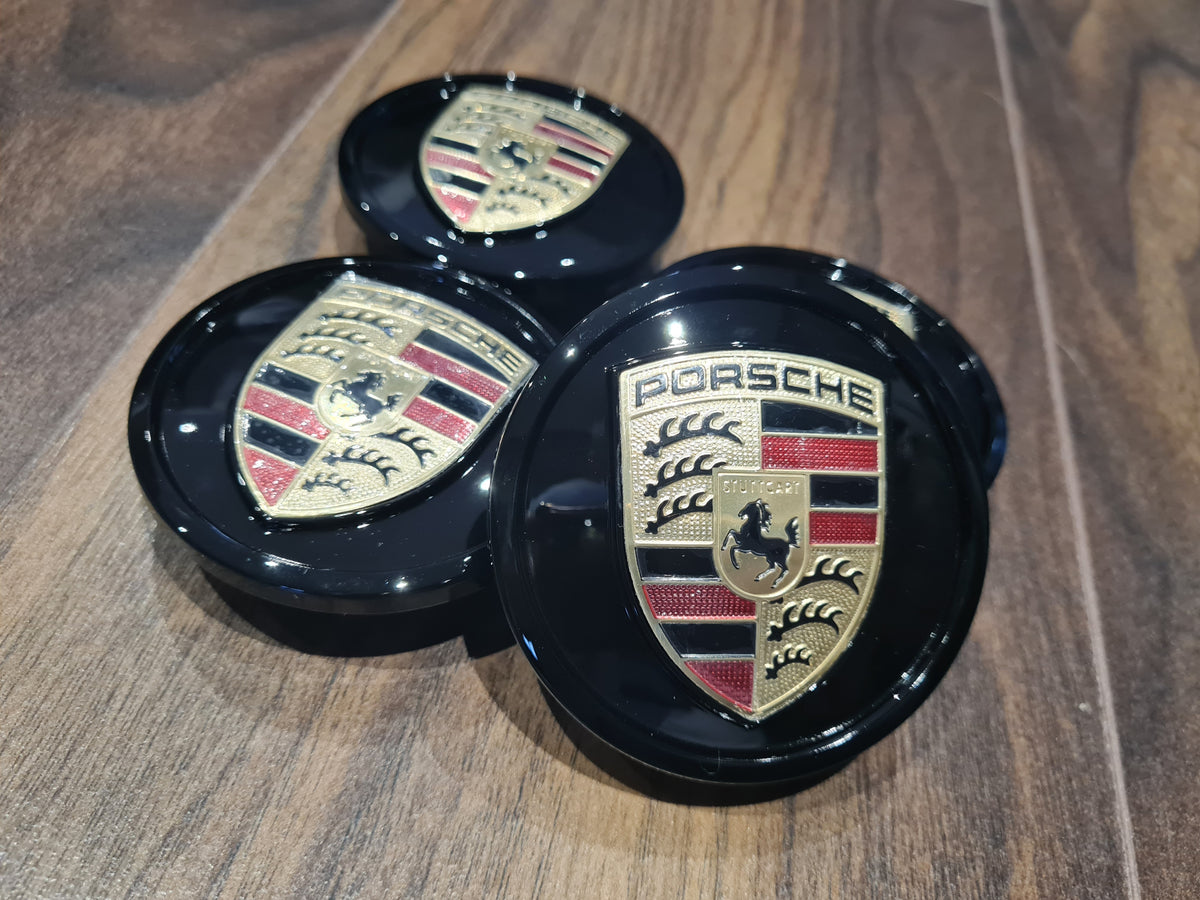 4x Alloy Wheel Centre caps for Porsche Taycan Gloss Black 75mm – Caps ...