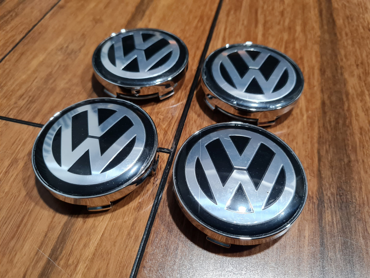 4x Alloy Wheel Volkswagen Centre caps for Aftermarket VW alloys 60mm ...