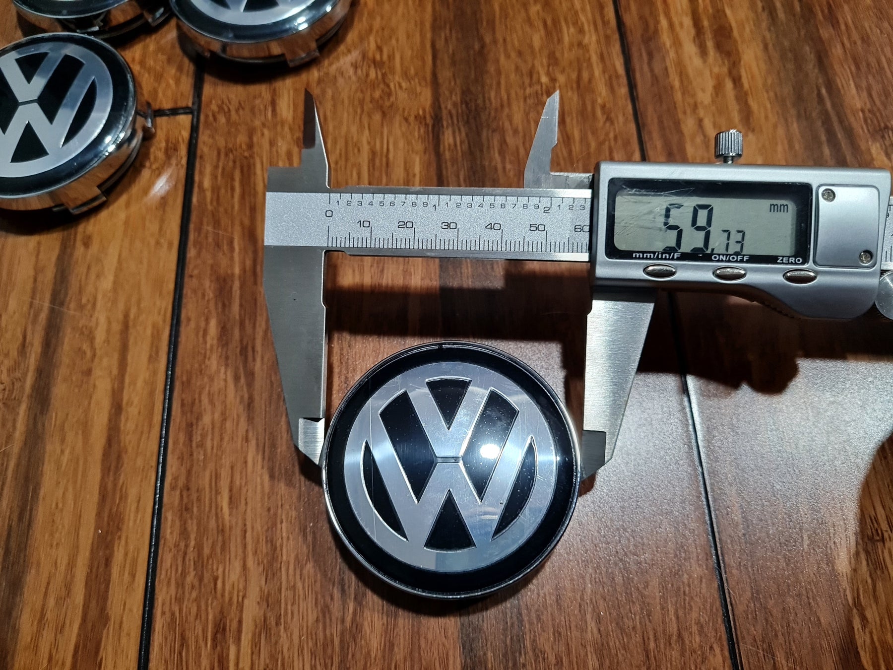 4x Alloy Wheel Volkswagen Centre caps for Aftermarket VW alloys 60mm ...