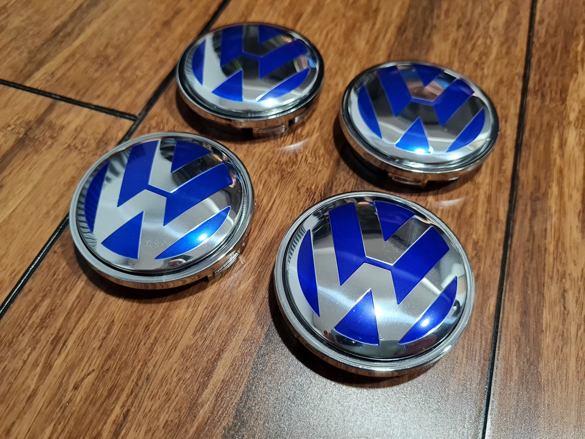 4x Alloy Wheel Volkswagen Centre caps for most VW Polo, T-cross 56mm 1 ...