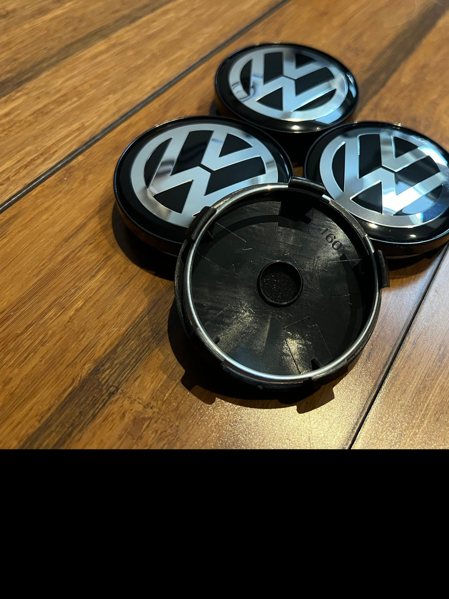 4x Alloy Wheel Volkswagen Centre caps for Aftermarket VW alloys 60mm ...