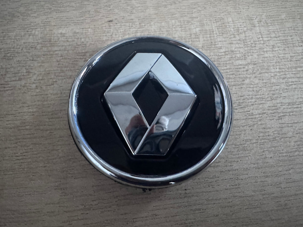 4x Alloy Wheel Centre caps for Renault Black/Chrome edge 57mm – Caps Direct