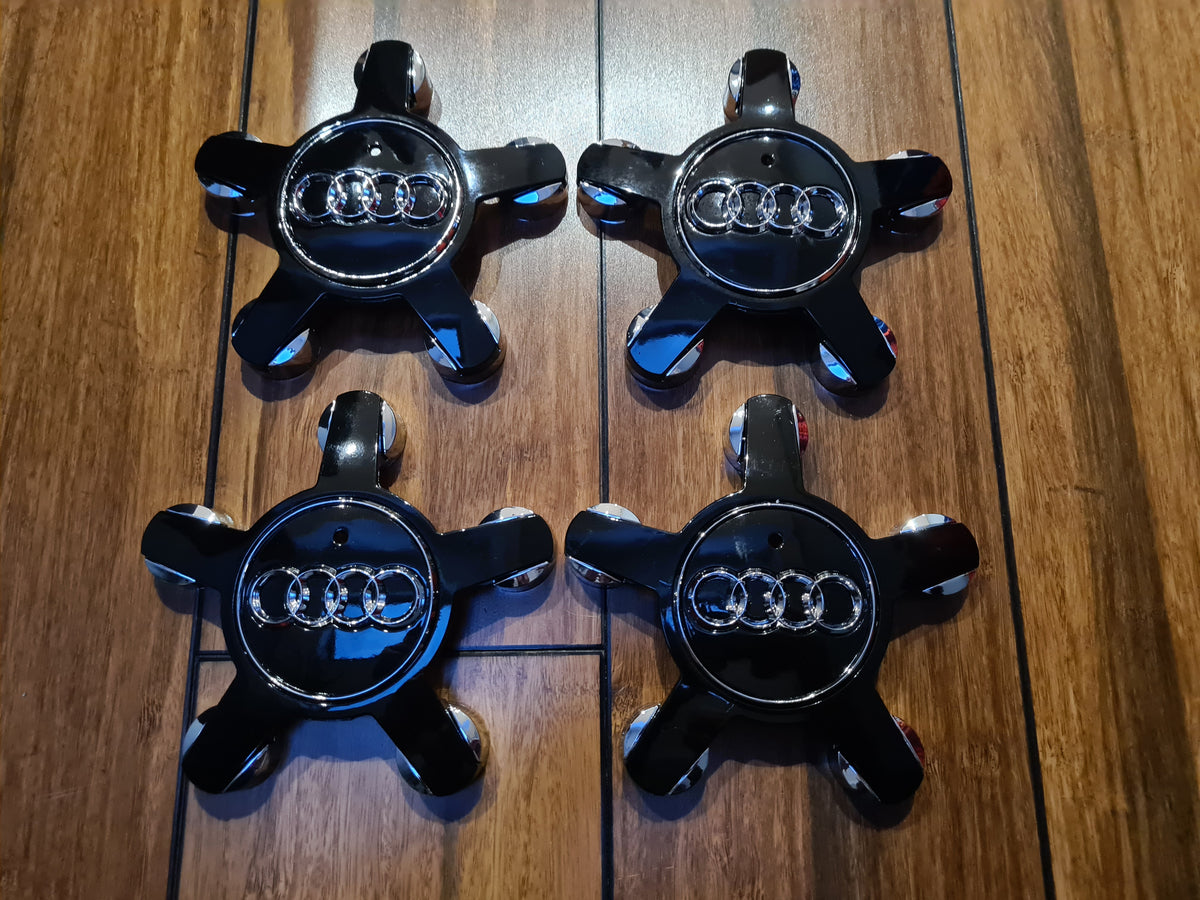 4x Alloy Wheel Star Spider Centre Caps for Audi A3, A4, A6 - 4FO.601.1 ...