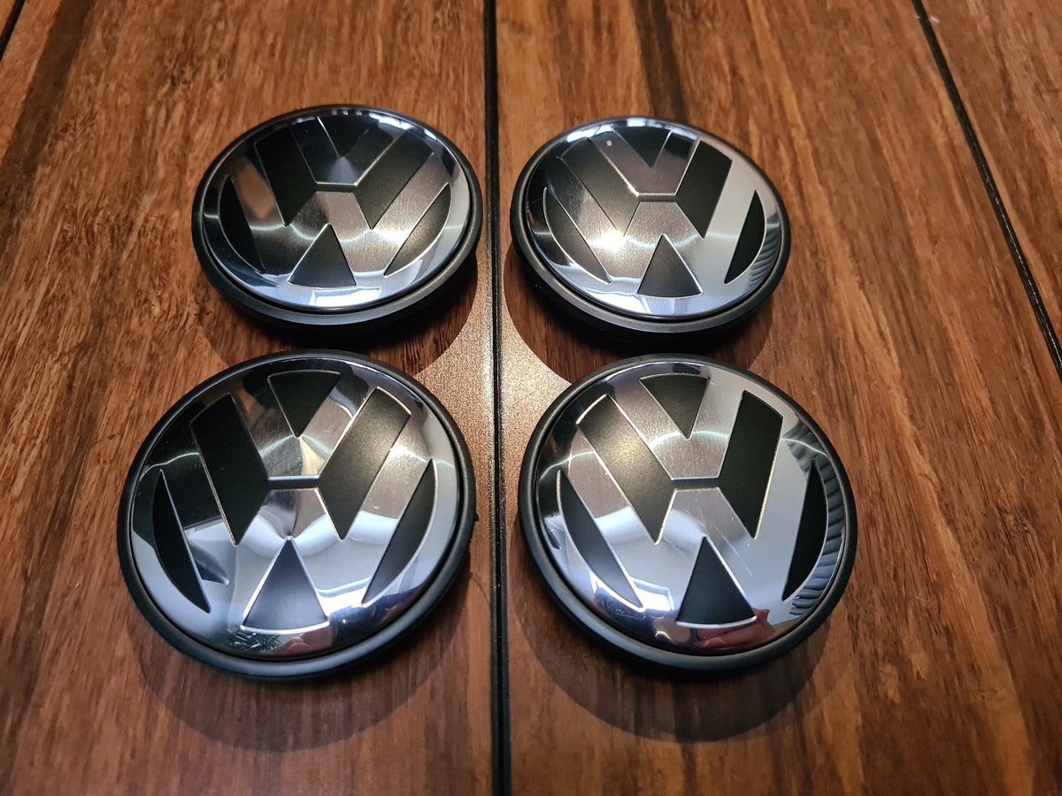 4x Alloy Wheel Volkswagen Centre caps for most VW Polo, T-cross 56mm 1 ...