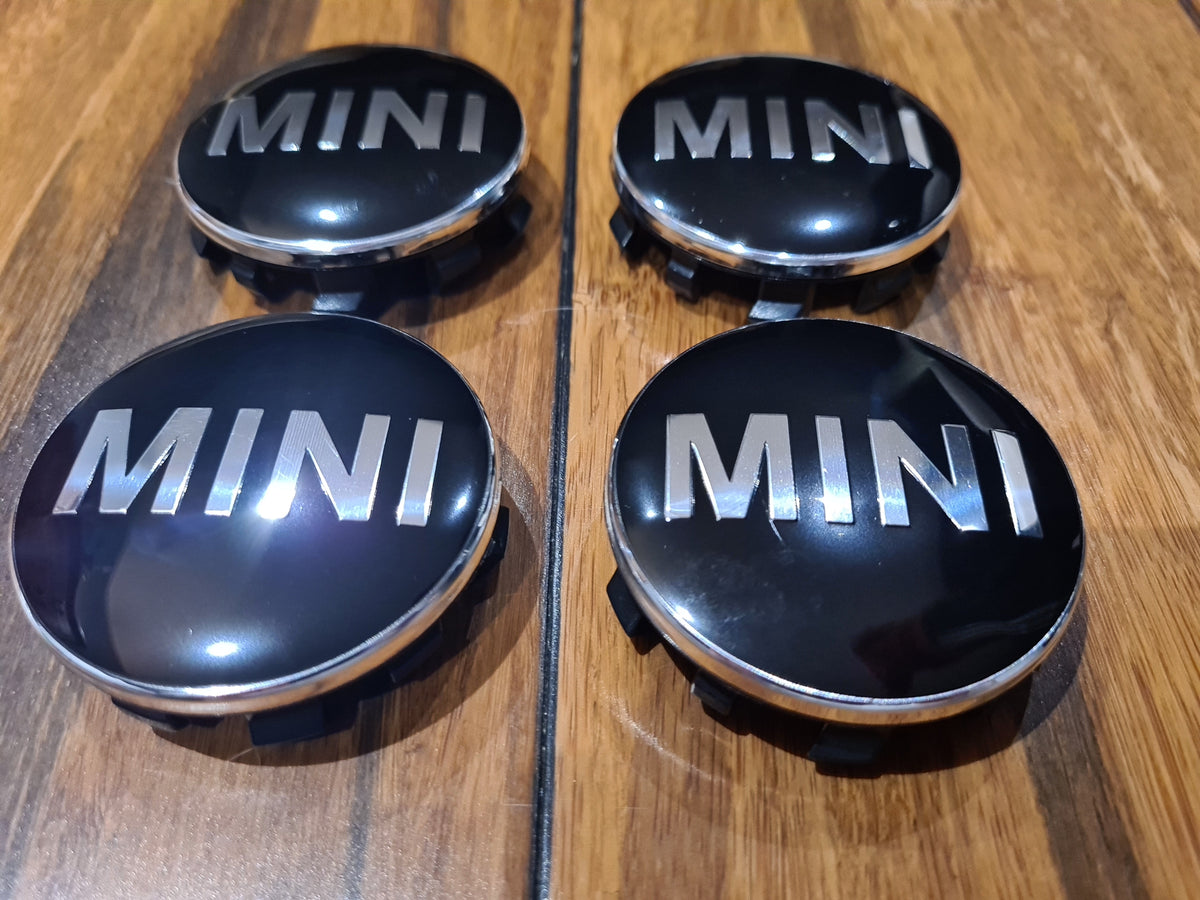4x Alloy Wheel Centre caps for Mini Cooper F56 Black 56mm – Caps Direct